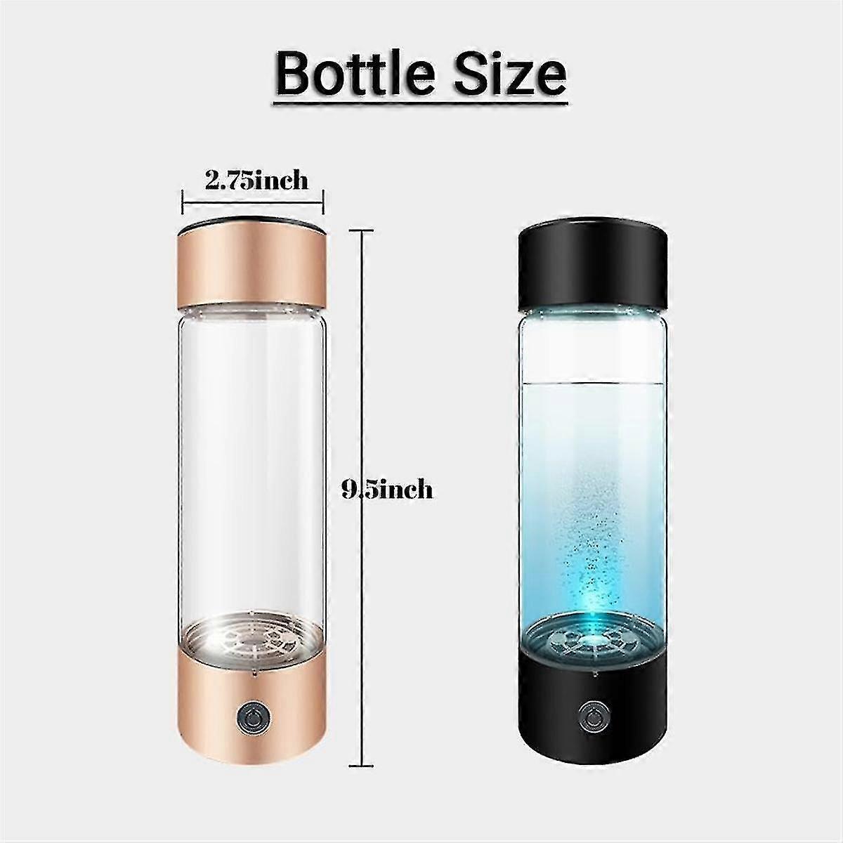 Hydrogen Water Bottle, 420Ml 1400 Ppb PEM SPE Technology Portable Hydrogen Water Ionizer Machine ...