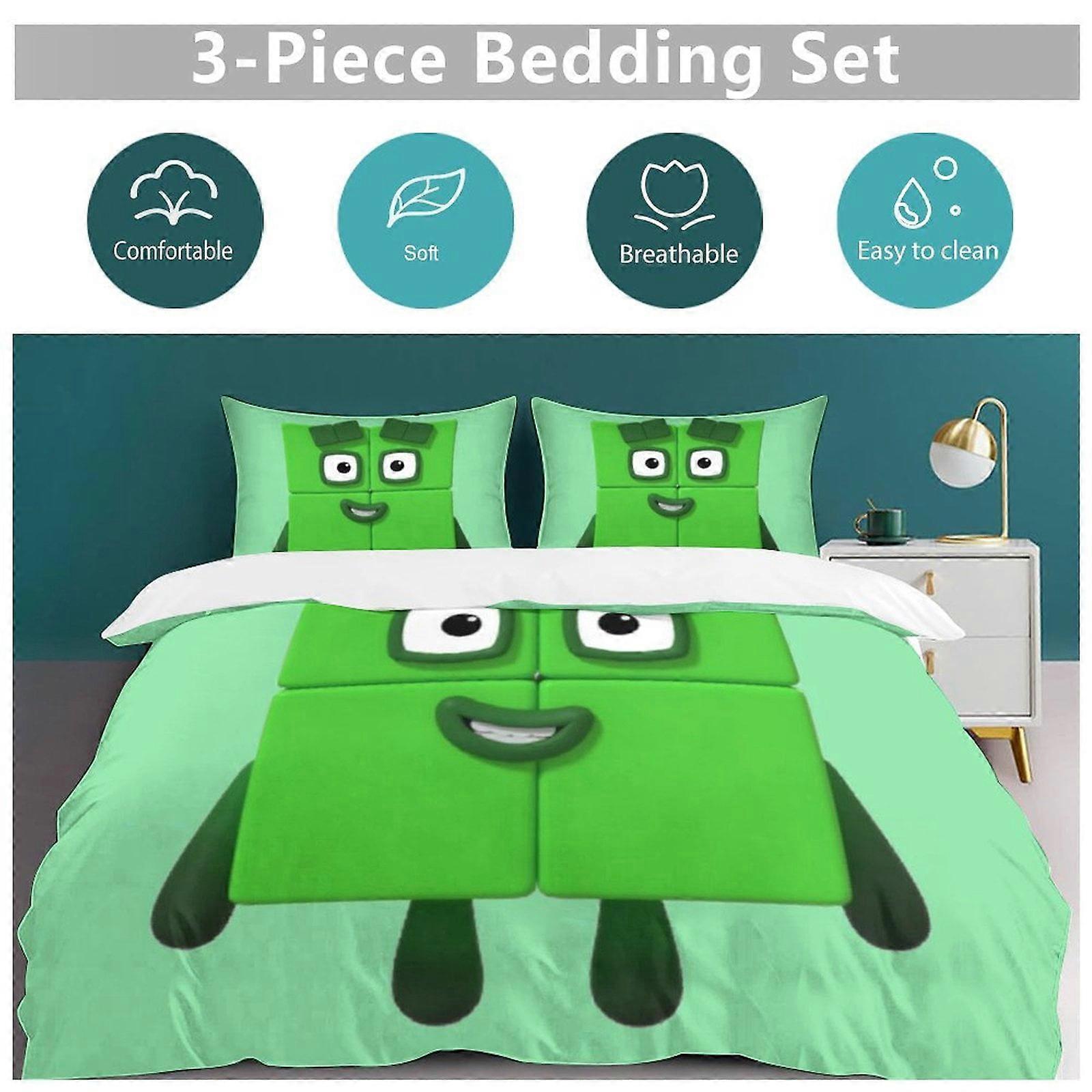 x455 Numberblocks Bed Duvet Cover Microfiber Bedding Sets 3D Printed ...