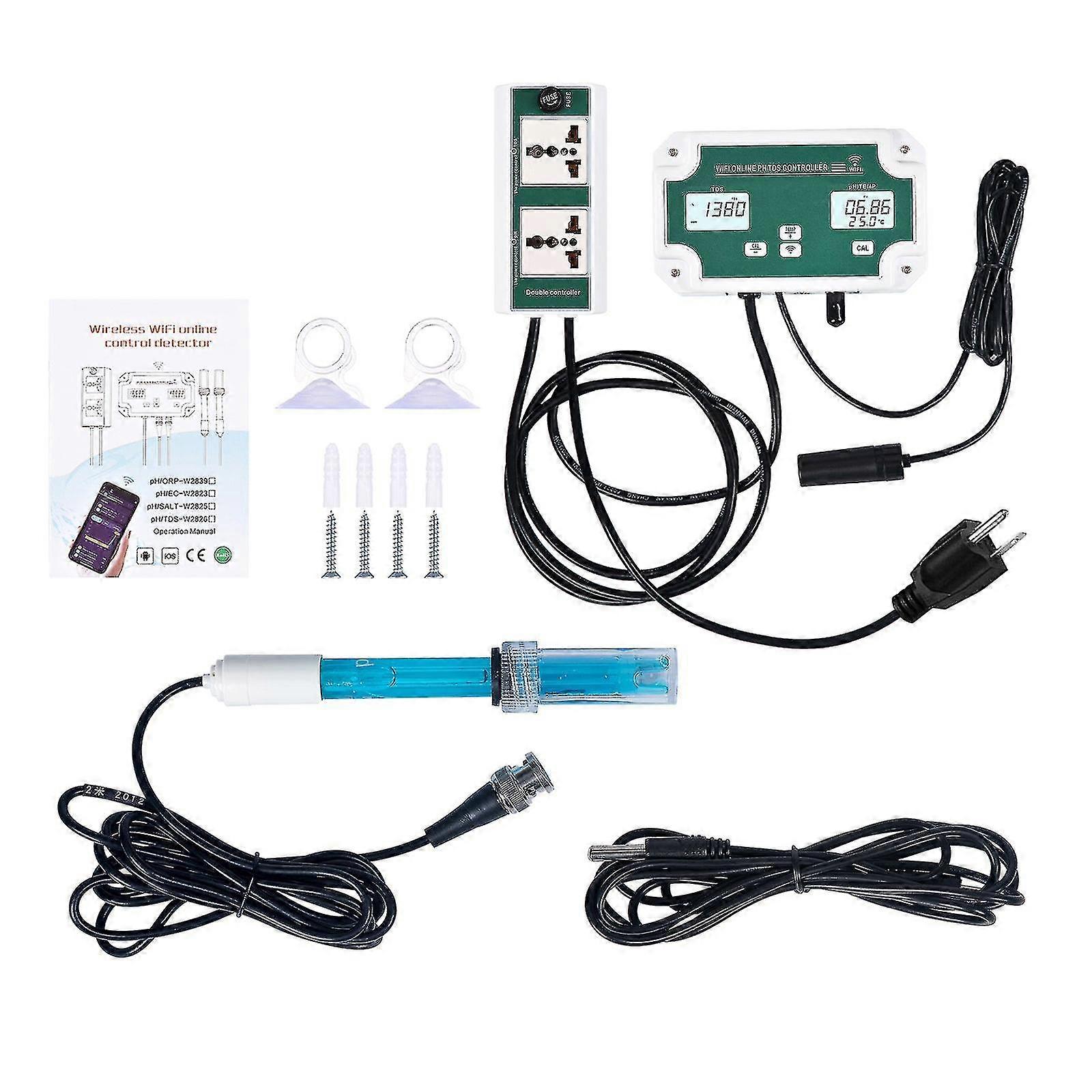 Wifi Online Ph Tds Controller 3-in-1 Phtdstemp Water Quality Detector ...