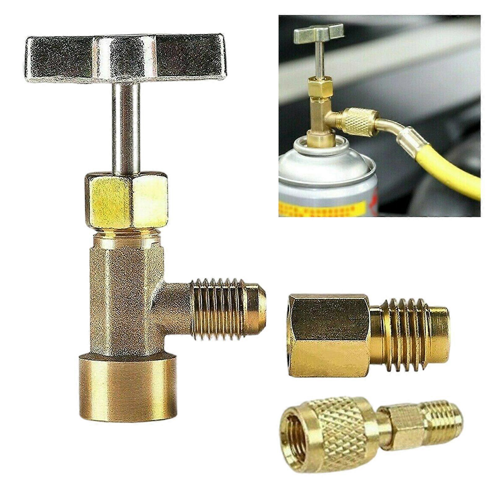 3pcs Can Tap-Valve R134A Refrigerant-Dispenser Tool AC Tank Adapter NEW ...