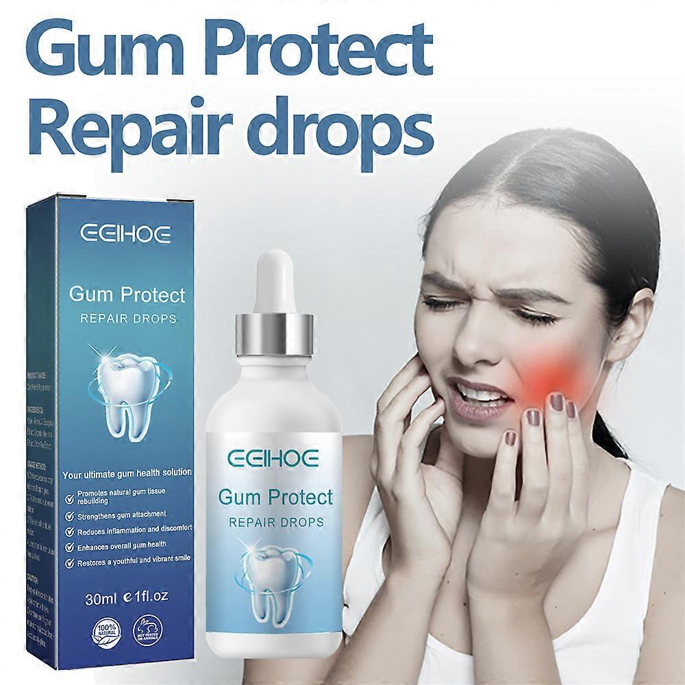 30ML Quickly Gum Repair Serum Drops Relief Periodontal Protect Gum ...