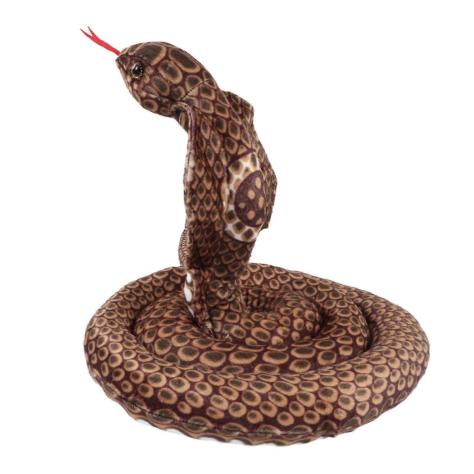 Cobra Plush Toys Fake Snake Cuddly Toy Soft Snake Stuffed Toy Fluffy ...
