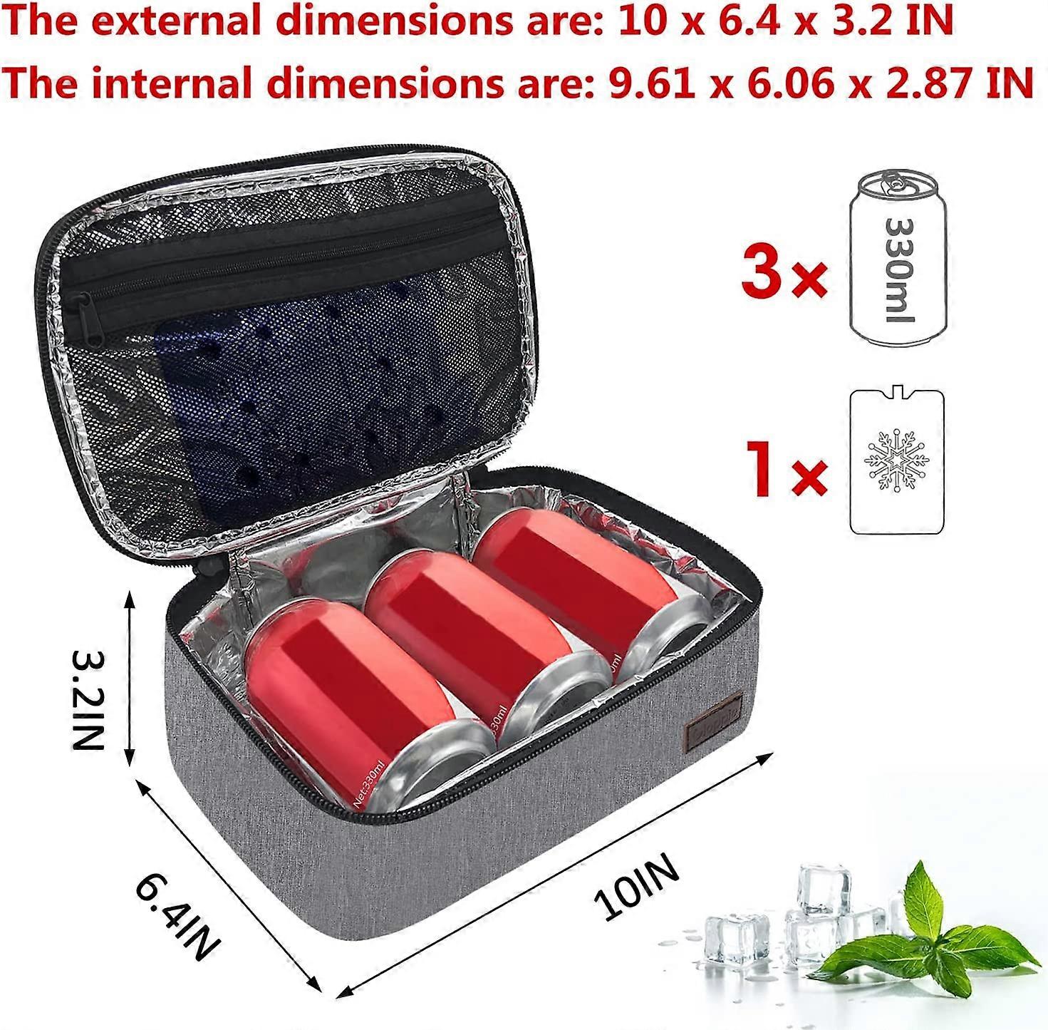 Lunch Bag Mini Lunch Box Insulated Lunch Bag for Men Women Petty Lunch ...