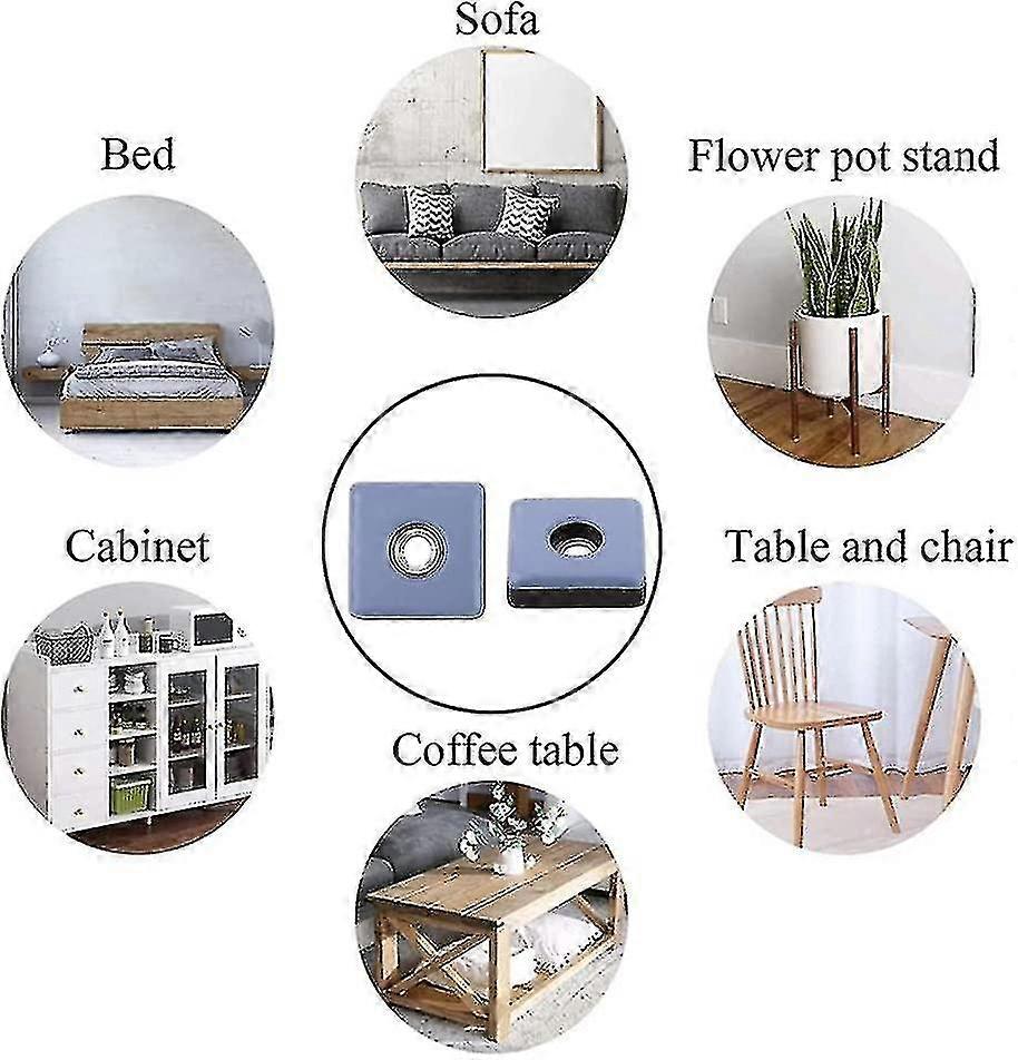 Teflon Furniture Glides, 25mm Chair Leg With Screws Ptfe Teflon Glides ...