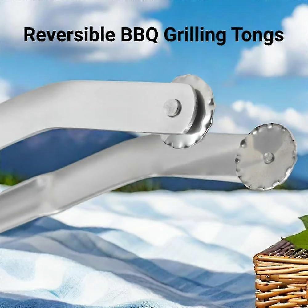 BBQ Sausage Turning Tongs, Stainless Steel Sausage Tongs, Long Handle ...