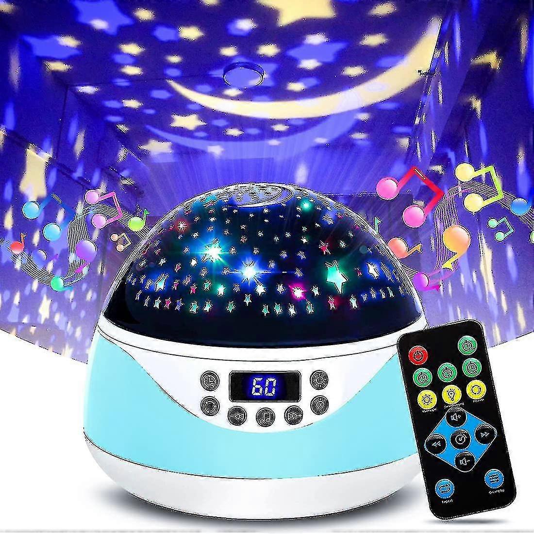 Night Lights Projector For Kids With Timer Music Sound Machine For Baby ...
