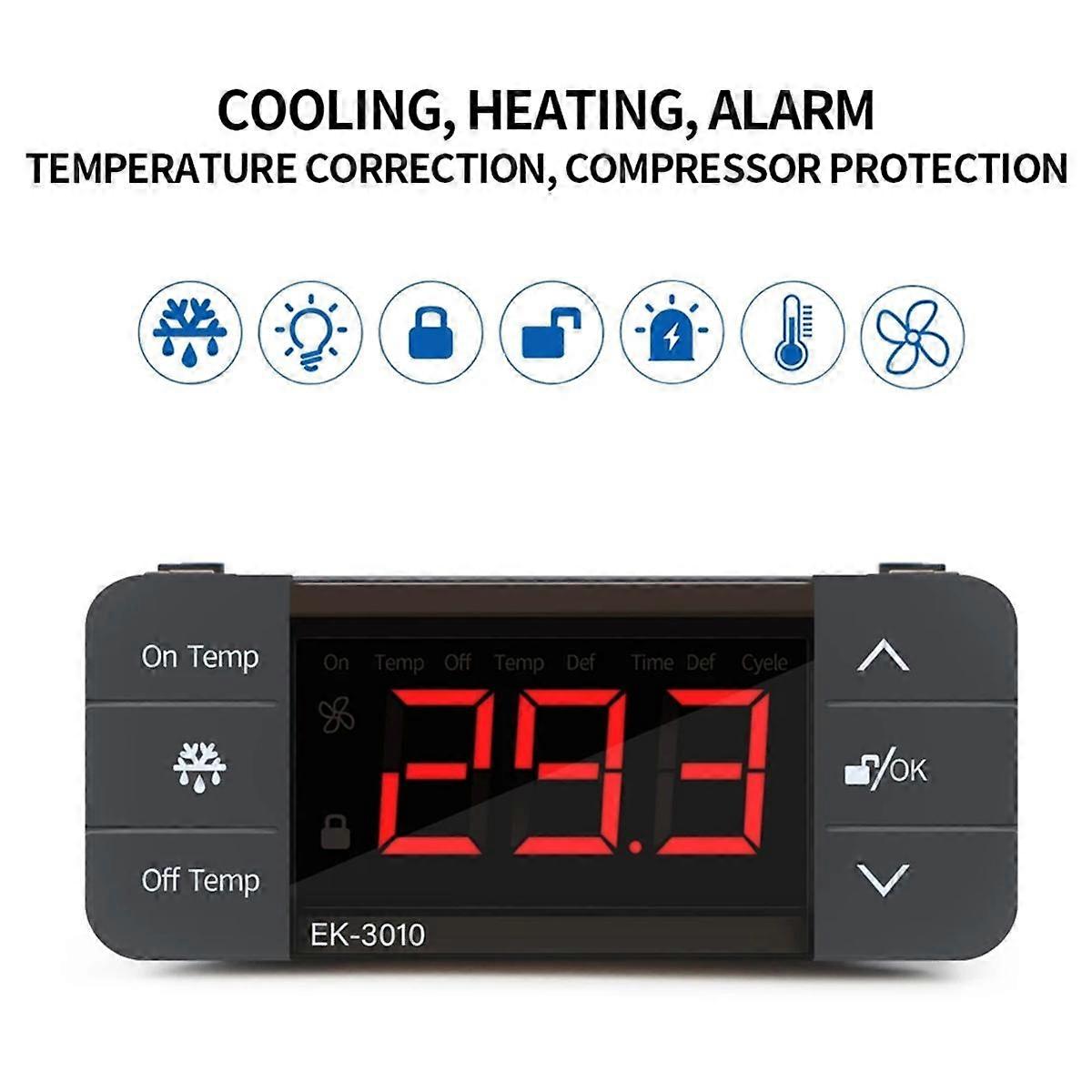 Digital Temperature Controller 220V Cool Heat Switch Refrigerator ...