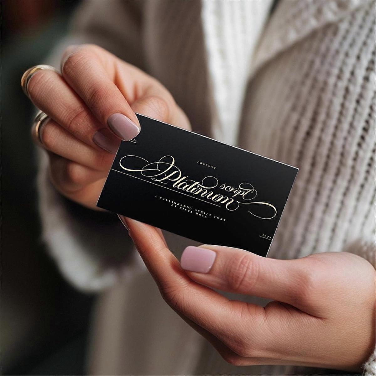 300 Pcs Metal Business Cards Black Metal Business Card Blanks for CNC ...