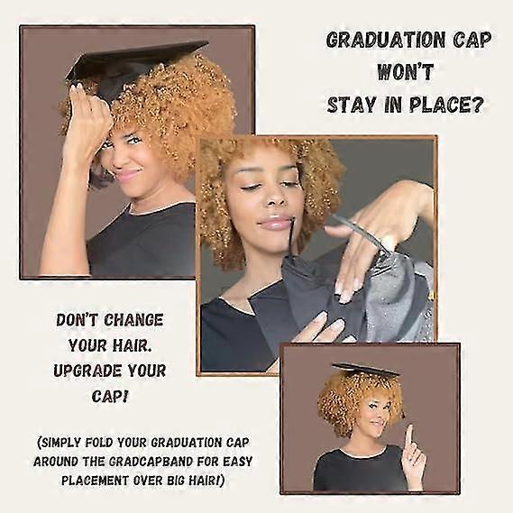 Grad Cap Band Secures Your Graduation Cap, Don't Change Your Hair ...