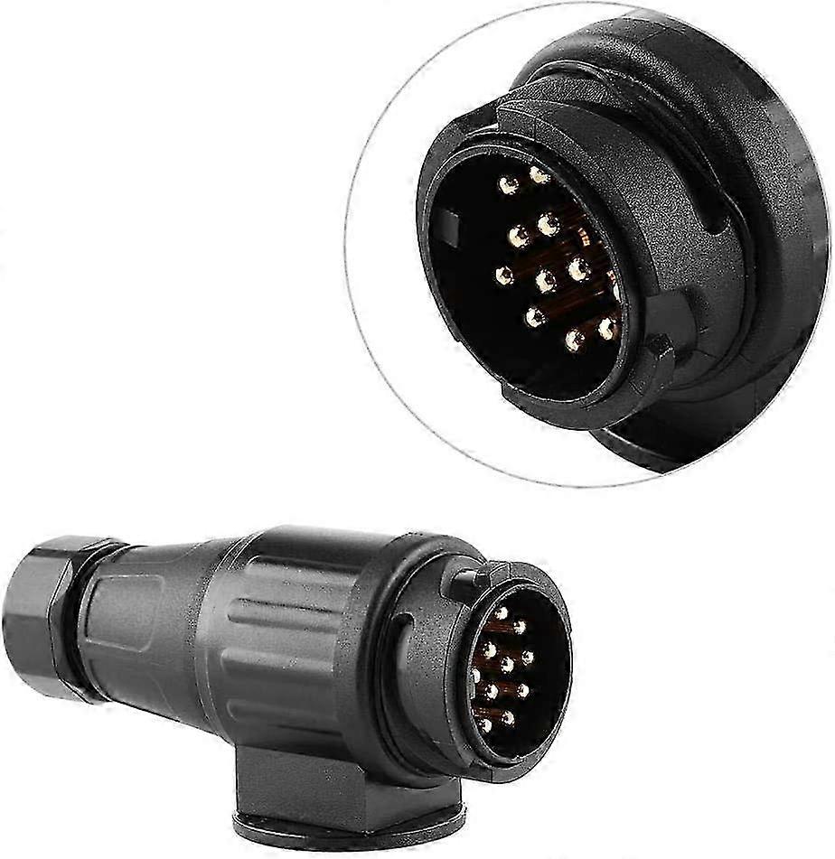 13 Pin Socket, 12V 13 Pole Trailer Caravan Electrical Wiring Connector ...