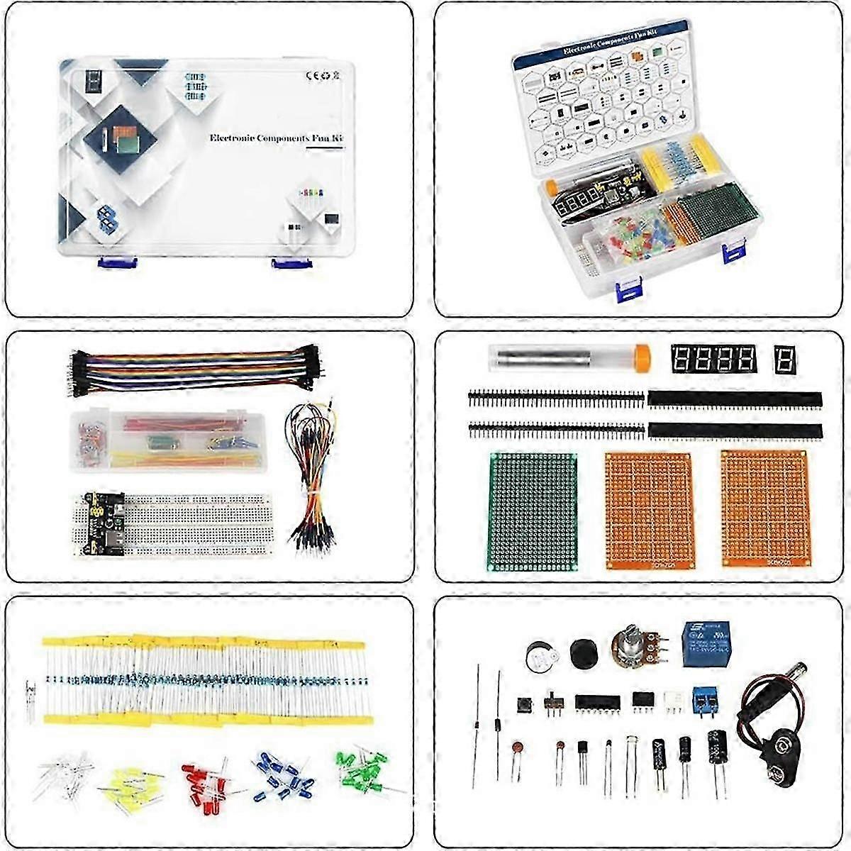 Esp32/esp8266 Electronie Components Kit Fun Diy Kit With Power Supply ...