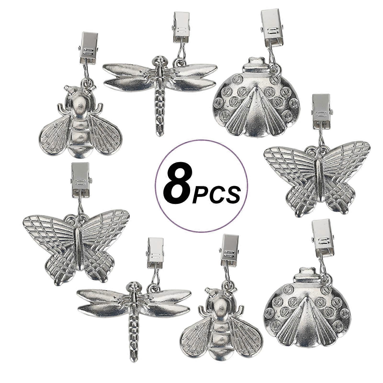 Tablecloth Weights Metal Table Clip Pendant 8Pcs Antique Butterfly ...