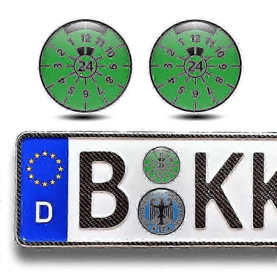 2pcs 3D gel sticker license plate seal badge, TUV plaque decals -GSLA ...