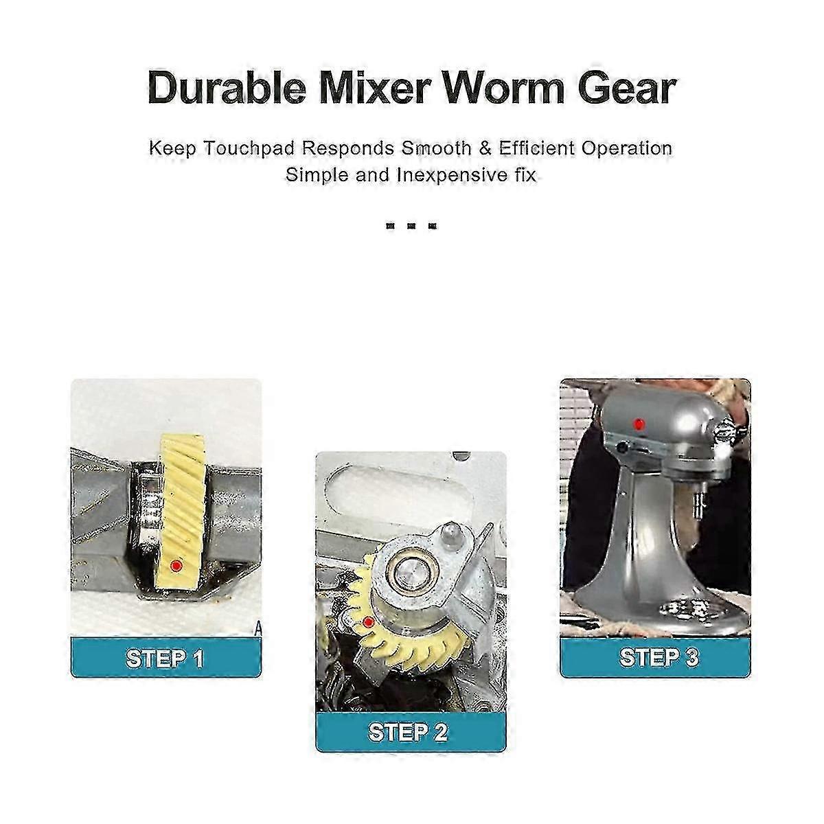 2PCS Worm Gear Replacement for Whirlpool KitchenAid Mixers ...
