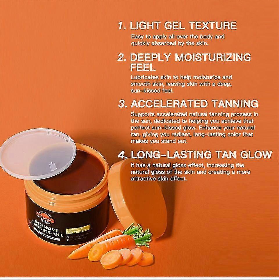 Carroten Intensive Tanning Gel - Instant Tan Enhancer - Tan Accelerator ...