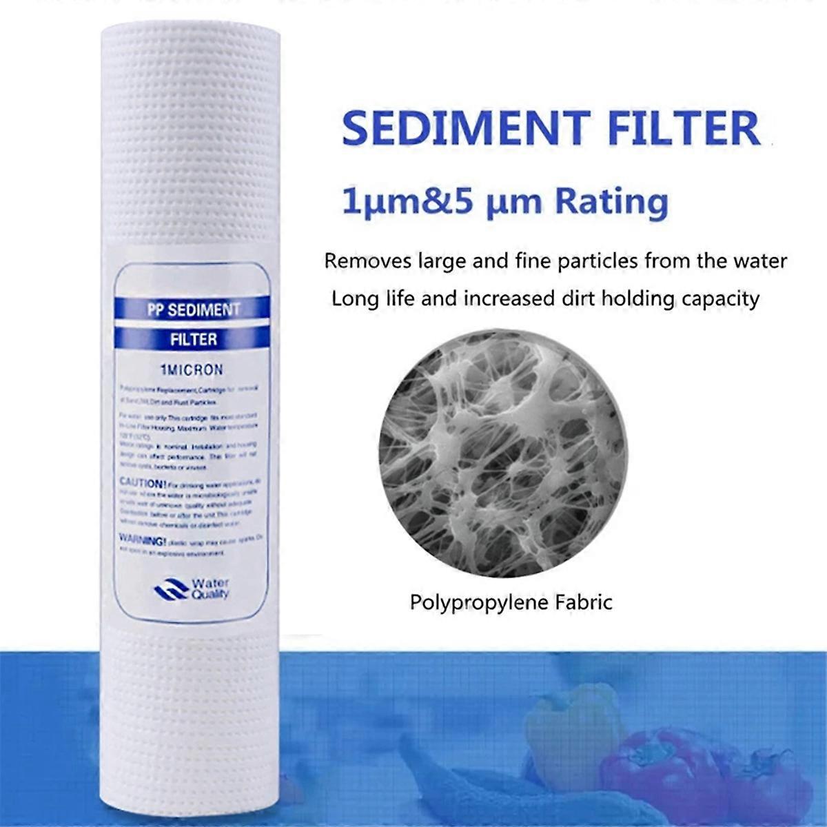 10 PCS Universal Water Filter PP Cotton Filter Cartridge Sediment Water ...