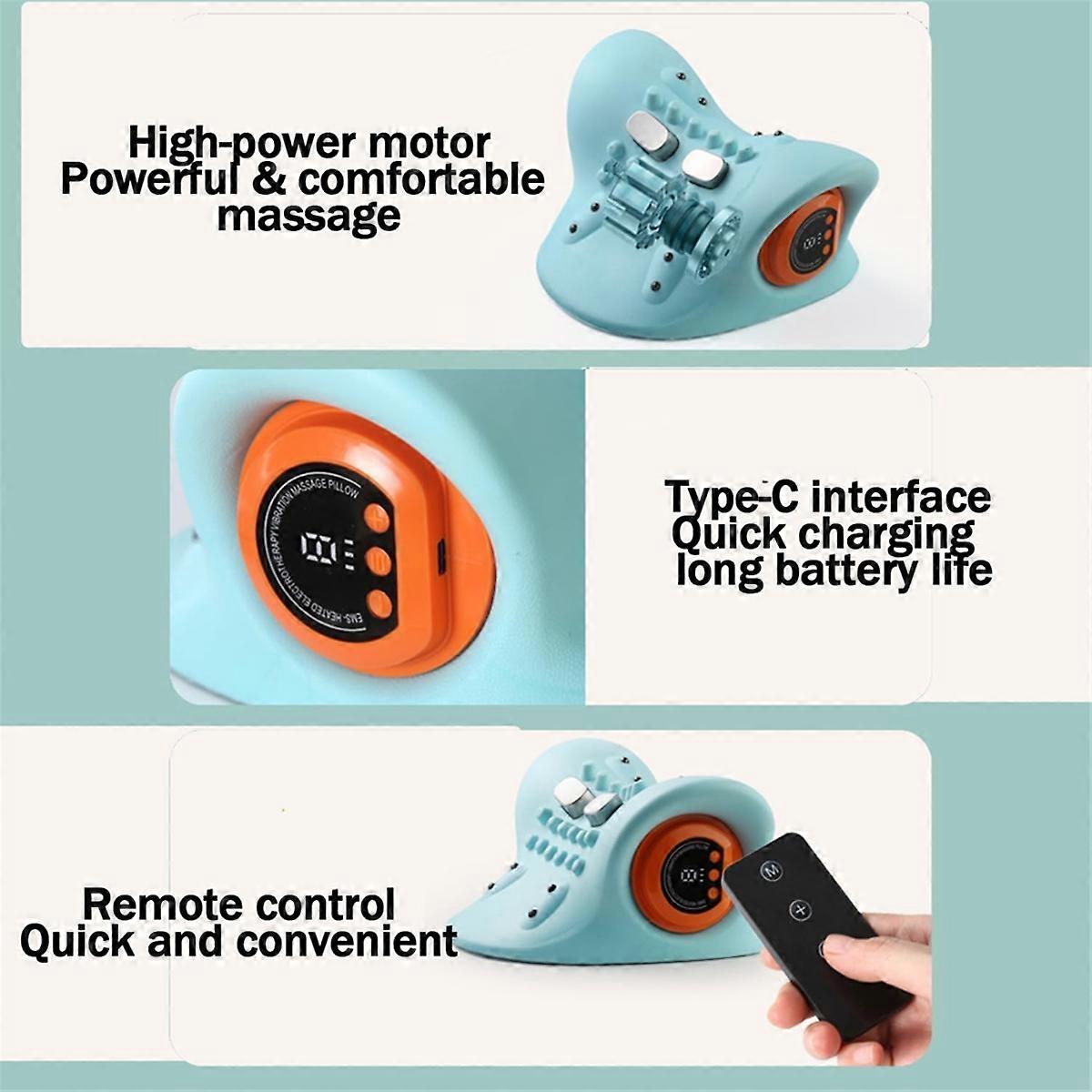 New Therapist Neck Massager, Electric 4D with Heat, Ergonomic Angle for ...