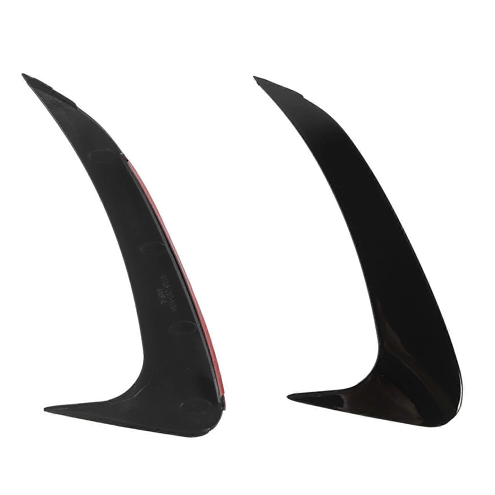 1Pair Rear Bumper Spoiler Gloss Black Stylish Rugged Rear Bumper Air ...