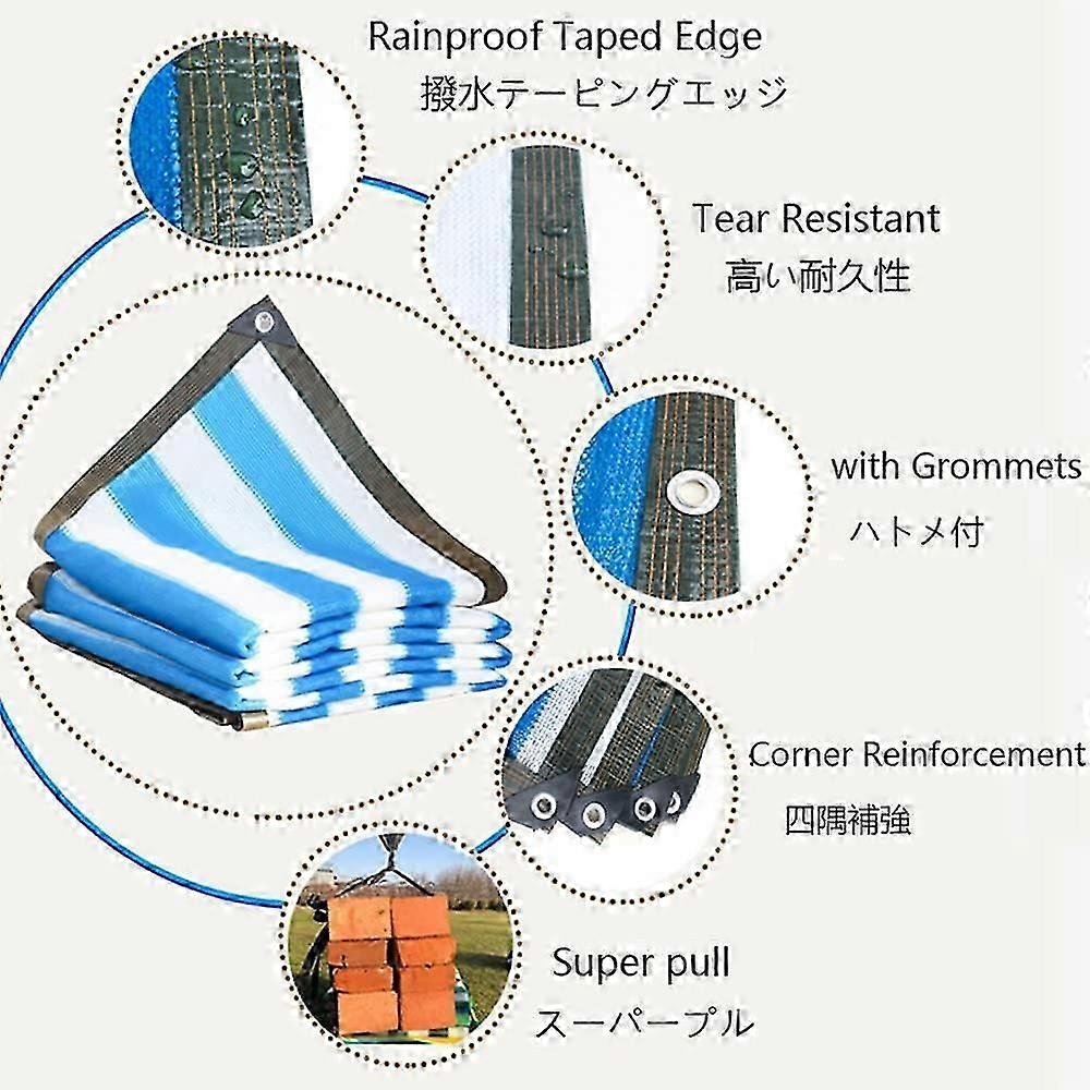 Breathable Shade Net Block UV Rays Shade Mesh 90% Shade Netting Sunscreen (6x6m) | Fruugo UK