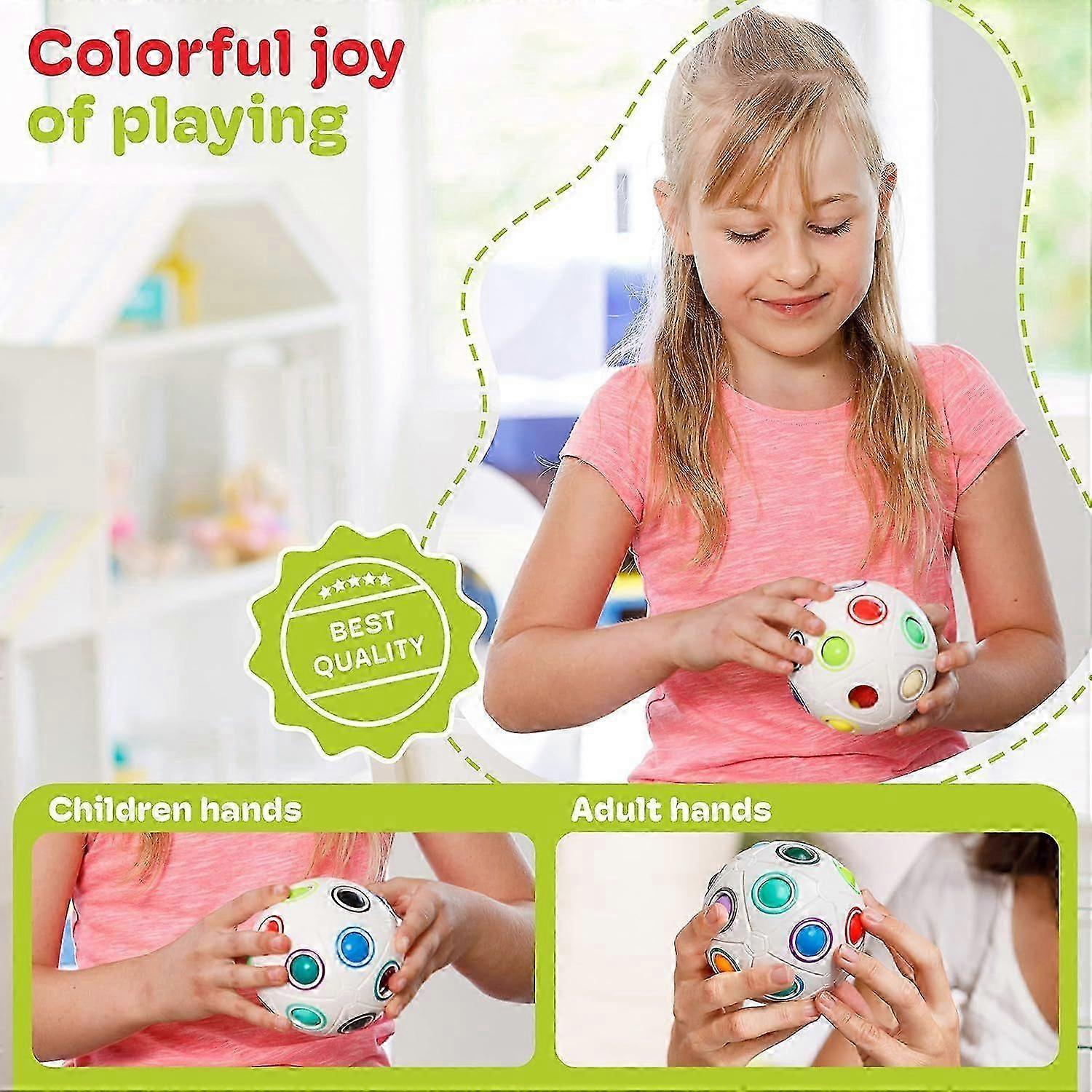 SBSG CUBIDI Original Big Rainbow Puzzle Ball I Brain Teasers for Kids ...