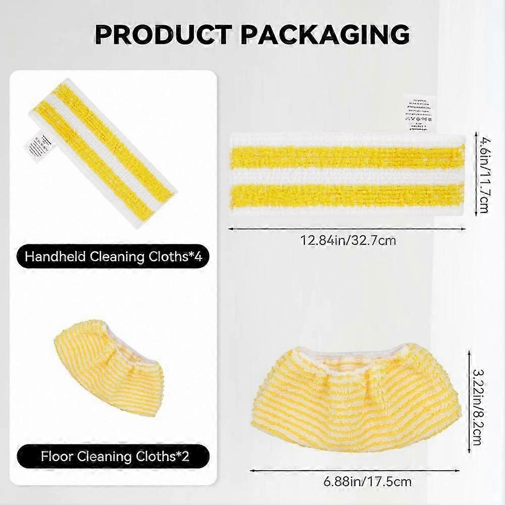 Steam Mop Pads Cloth Compatible with Karcher EasyFix SC2 SC3 SC4 Steam ...