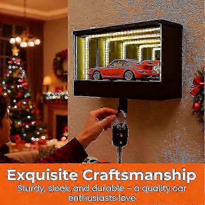 Infinity Garage Keychain, Wall Mounted Infinity Mirror LED Lamp Display ...