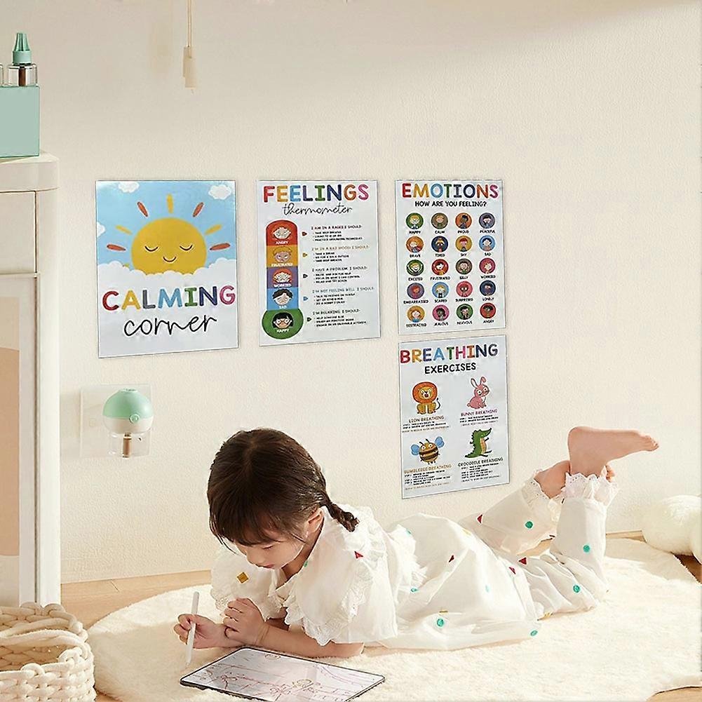 12 Calming Corner Posters For Classroom Feelings Wheel Chart & Emotions ...