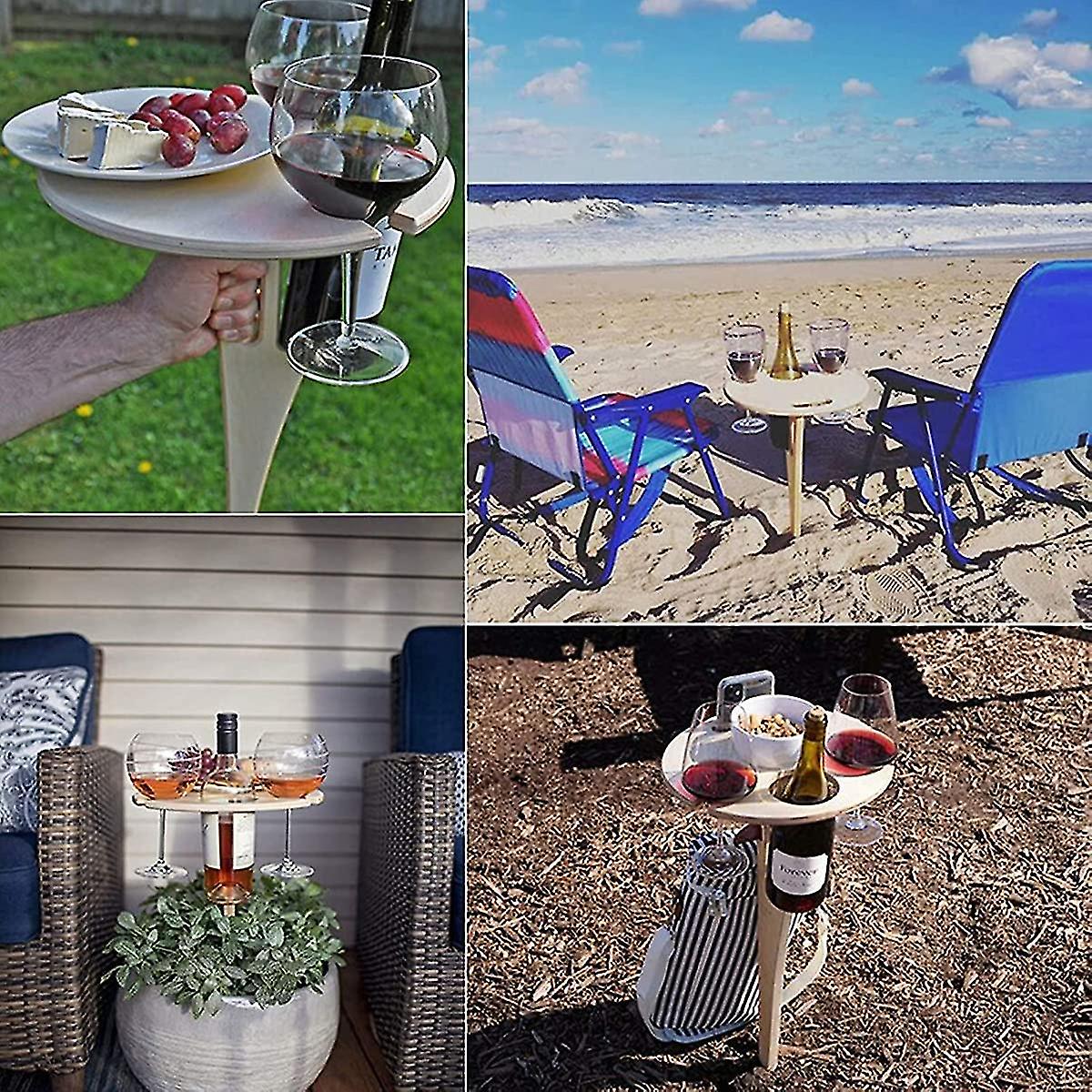Outdoor Folding Wine/beer Table,portable Picnic Table,mini Bottle Stor ...