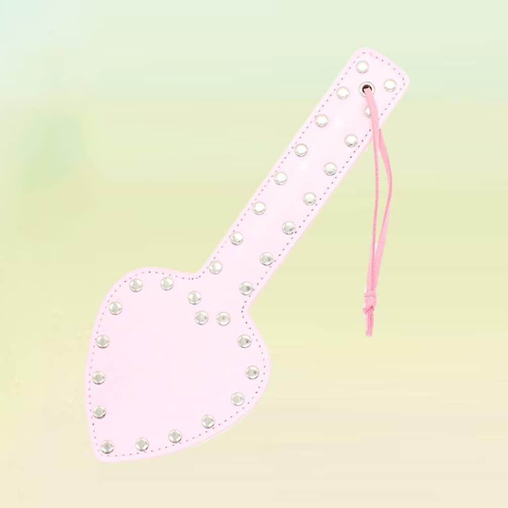 Leather Spanking Paddle Teasing Tickler Whip Heart Shape Whip Slapper ...