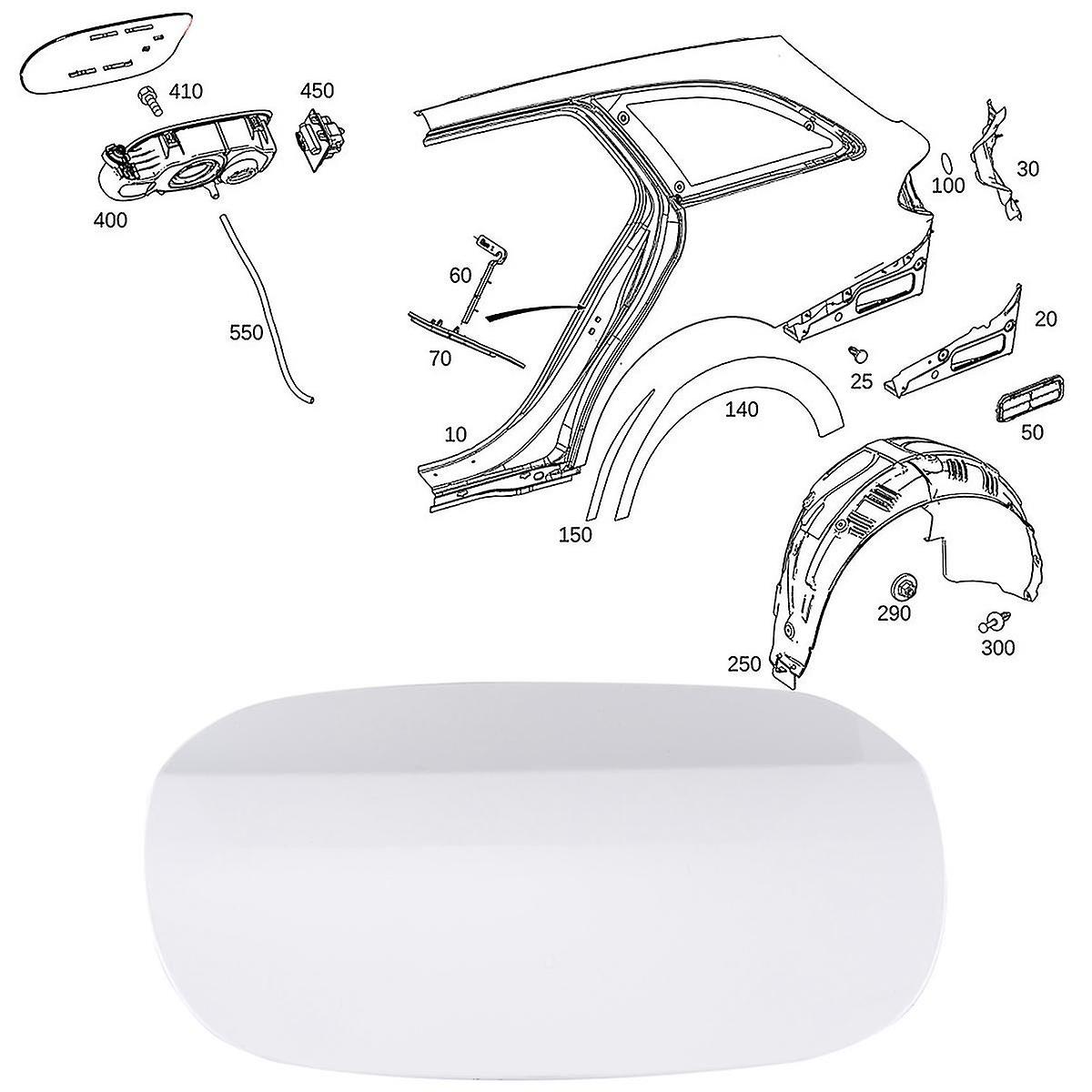 A2137540000 Fuel Tank Flap Panel For E-class W213 2016-2022 Refueling ...