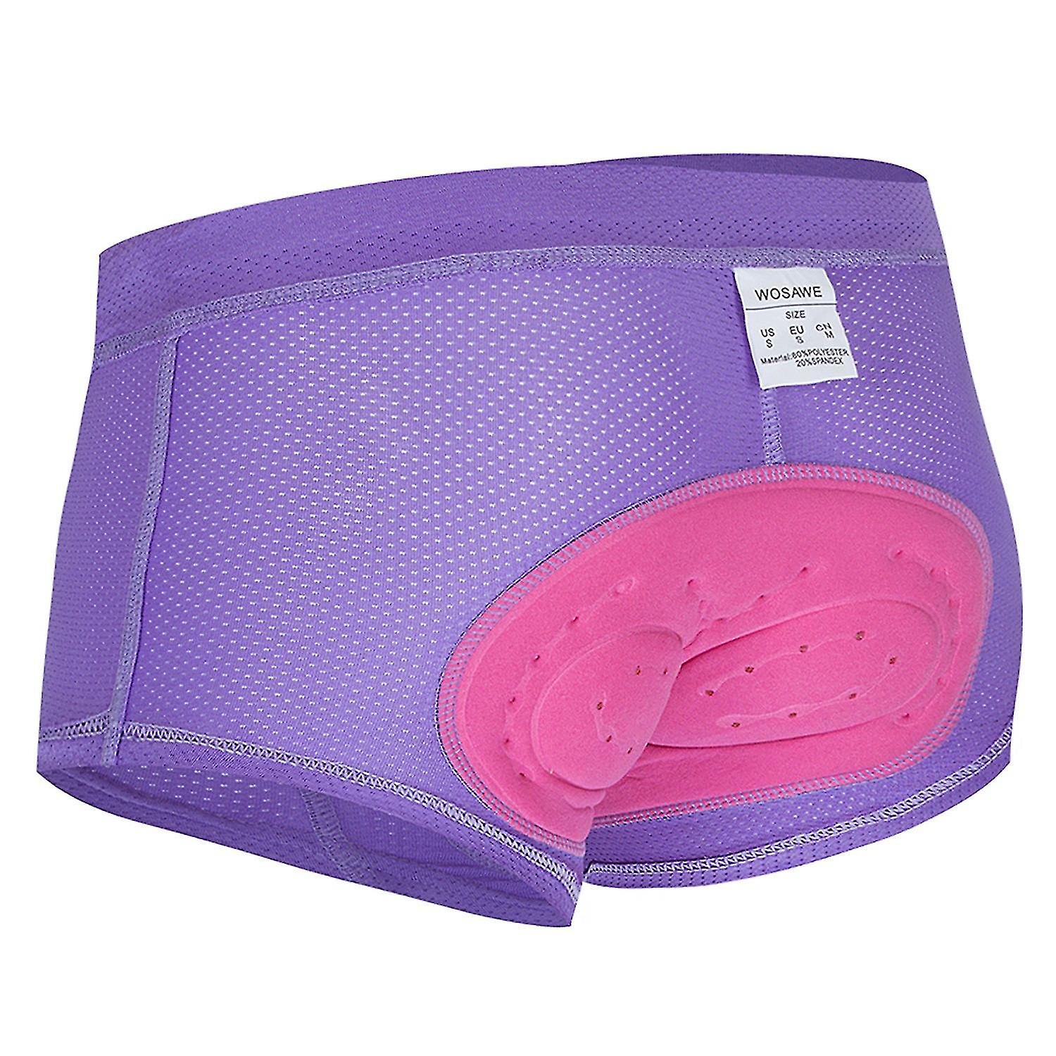 Women Cycling Underwear 3D Gel Padded Breathable Mesh MTB Bike Riding Biking Underwear Shorts ...