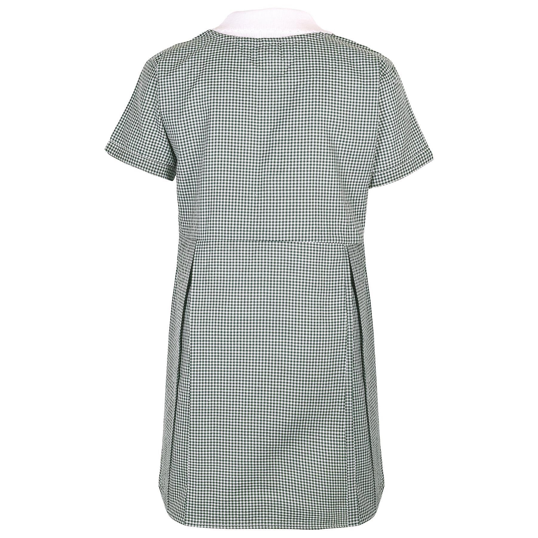 Girls 2 Pack Gingham School Dress Check Belted Dresses With Matching ...