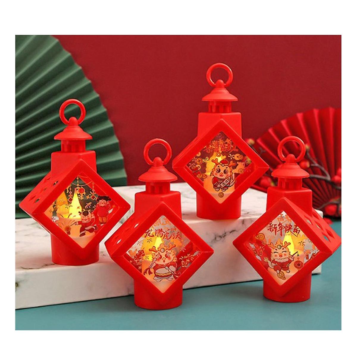 Chinese Lunar New Year Lanterns Year of the Dragon Chinese Knot Wind ...