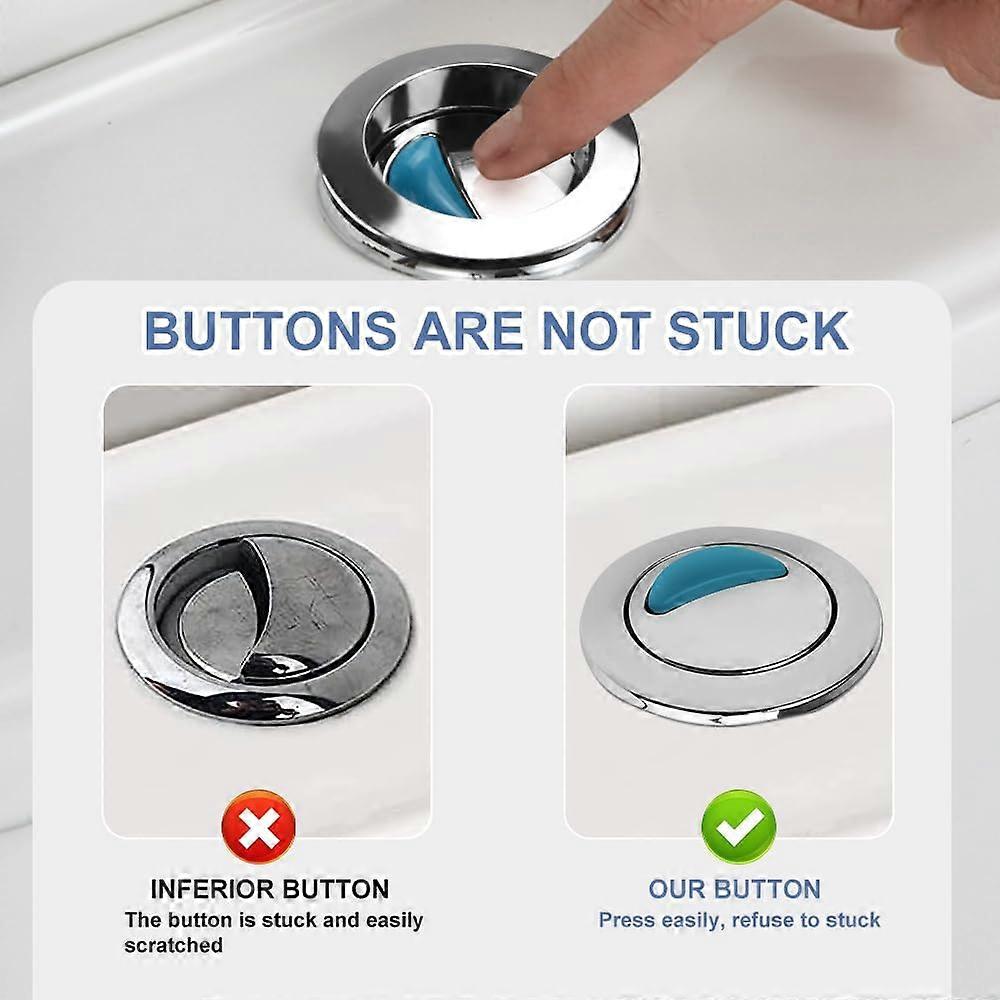 Toilet Flush Buttons Replacement Dual Flush Push Button Round Head ...