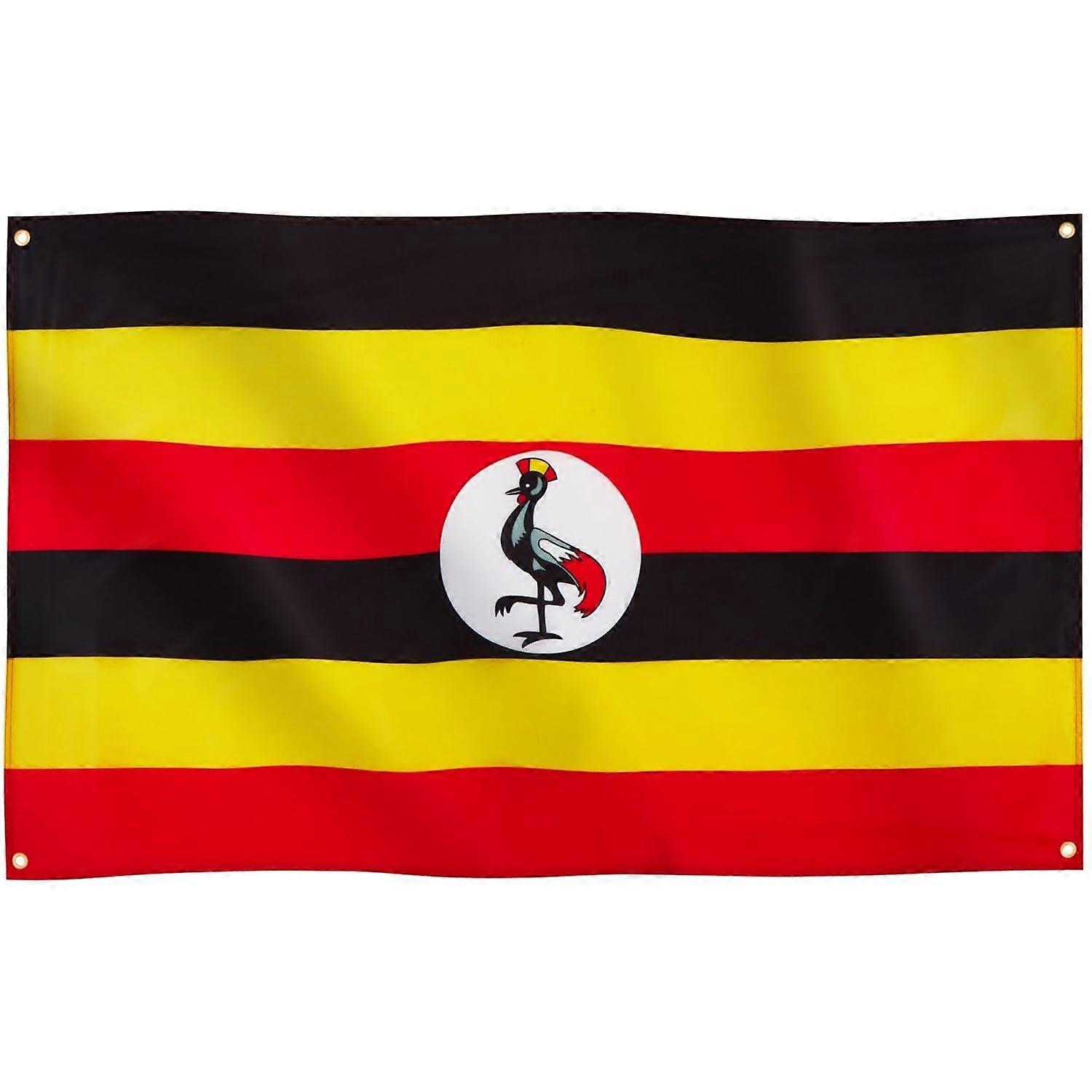 Uganda Flag,Eyelet In Every Corner, Ugandan Flag, Grey Crowned Crane ...