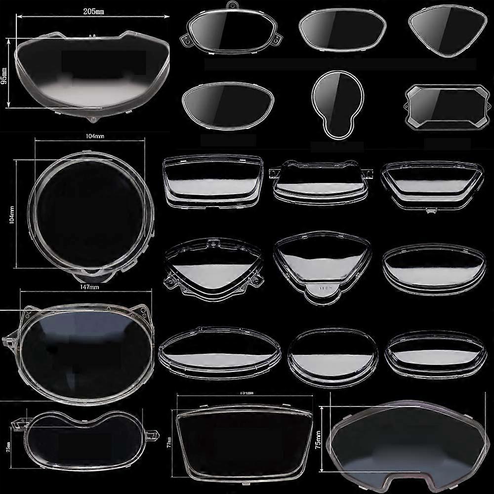 Motorcycle Speedometer Tachometer Dashboard Instrument Glass Plastic ...