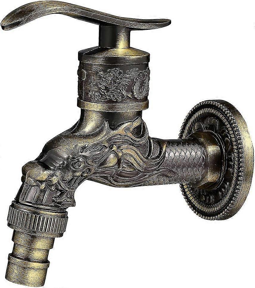Washing Machine Faucet Outdoor FaucetRetro Brass Wall Mounted Faucet ...