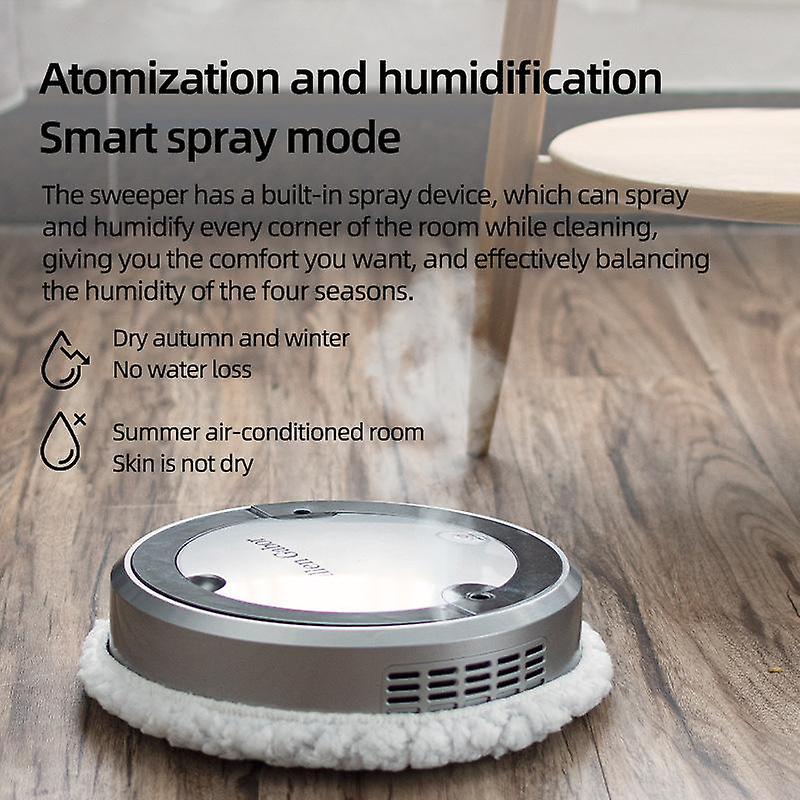 Automatic Robot Vacuum Cleaner Humidifying Spray Intelligent Mopping ...