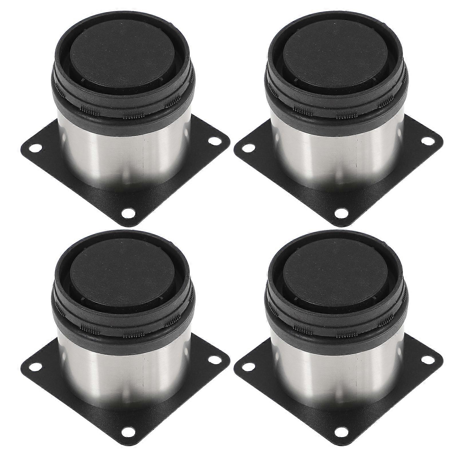 4pcs Stainless Steel Kitchen Adjustable Feet Round Furniture Legs ...