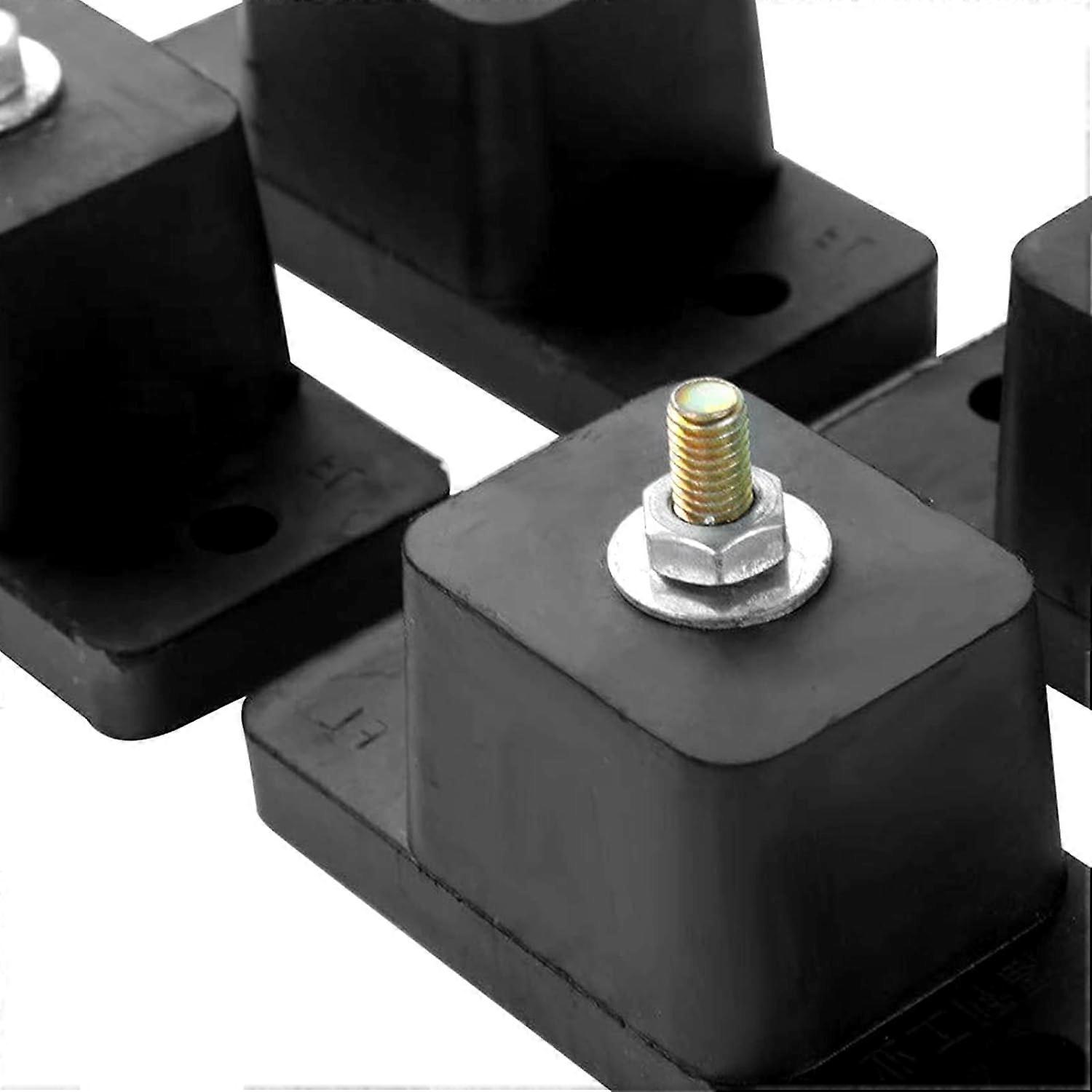 4 Pack Rubber Vibration Isolator, Anti-vibration Air Conditioner Mounting Bracket Shock-proof ...
