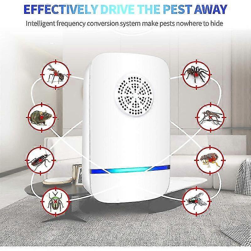 6 Pack Ultrasonic Pest Repeller, Electronic Pest Repellent Plug In ...