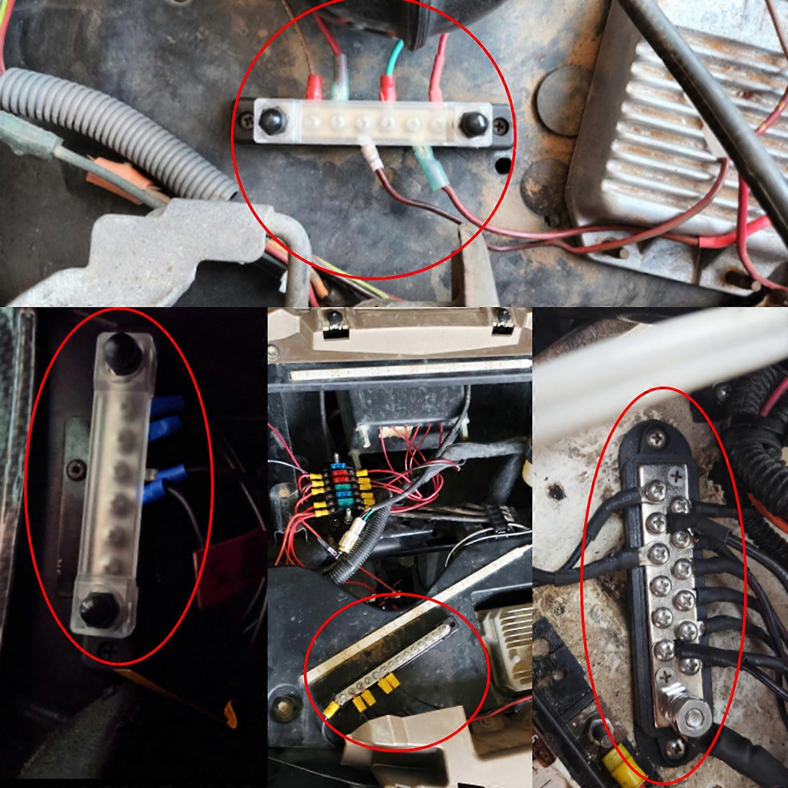 Terminal Bus Bar Ground Power Distribution Bus Bar with Cover for ...