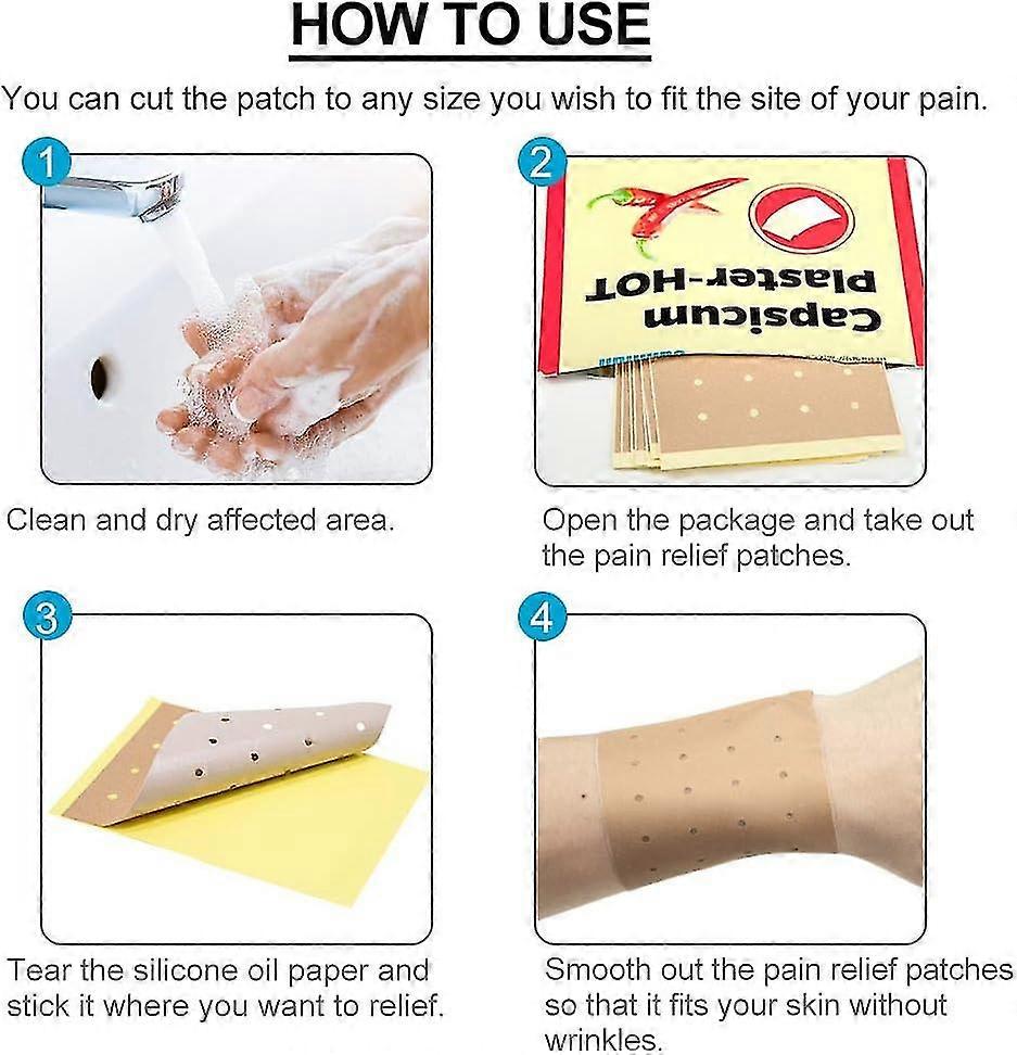 Pain Relief Patches, Hot Capsicum Plaster For Pain Relief, Chinese ...