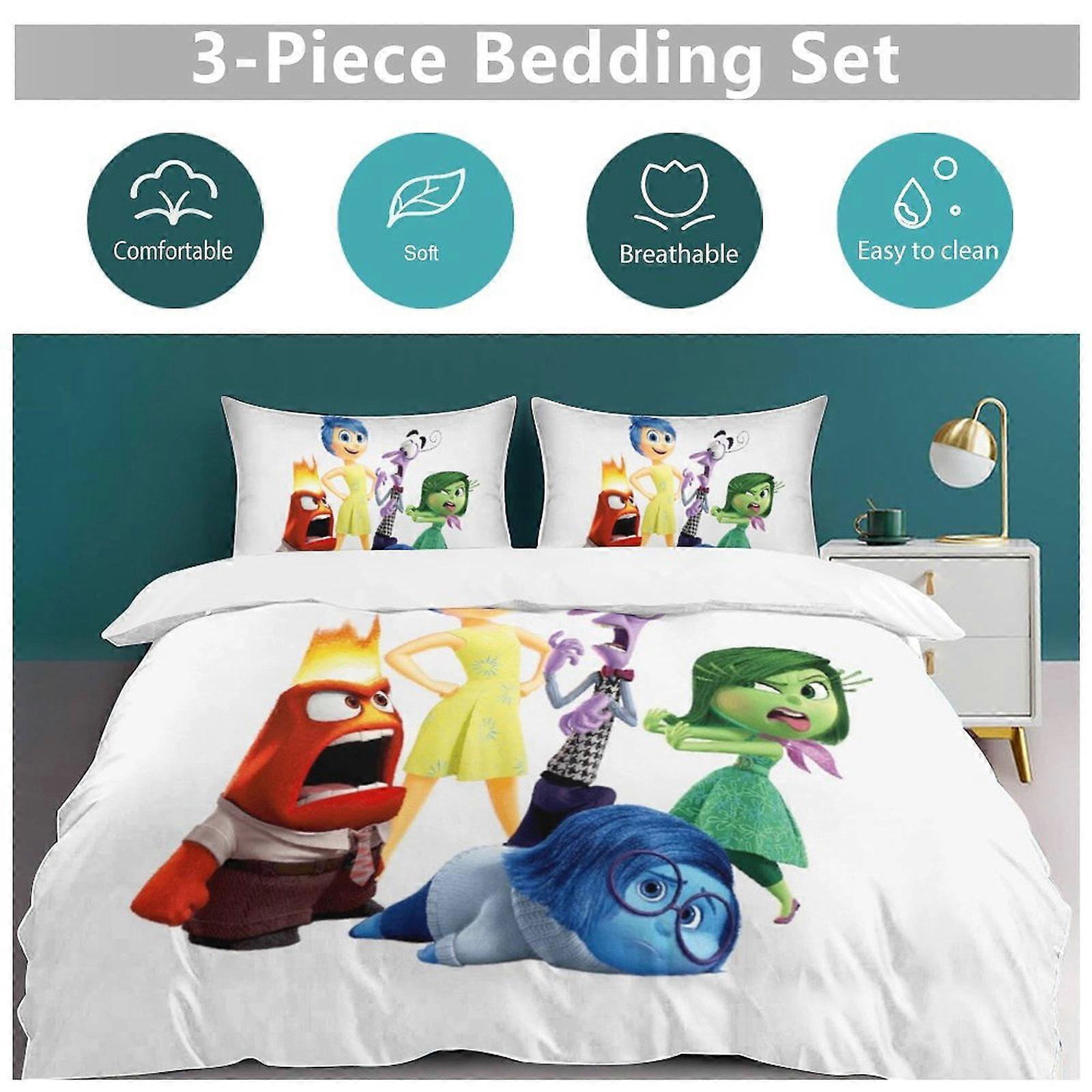 bedding set CA213 Inside Out 2 Bed Duvet Cover Microfiber Bedding Sets ...