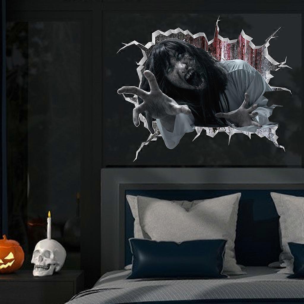 New Halloween Window Stickers, Large Scary Demons Stickers for ...