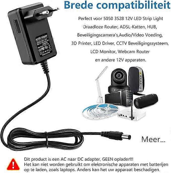 12V power supply 12V 1A 12W universal mains plug transformer voltage ...