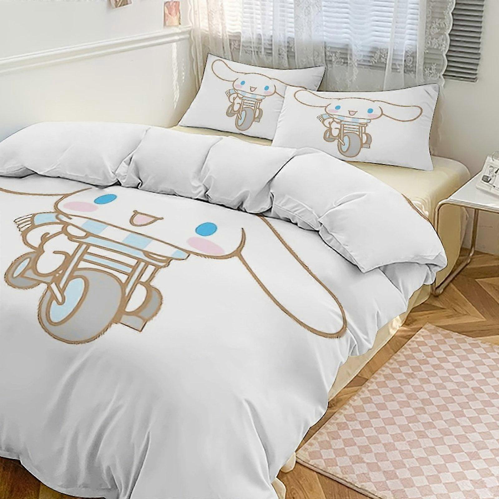 Bedding set JP328 Cute Cinnamoroll Cartoon Duvet Cover Set Bedding Set 1 Duvet Cover And 2 ...