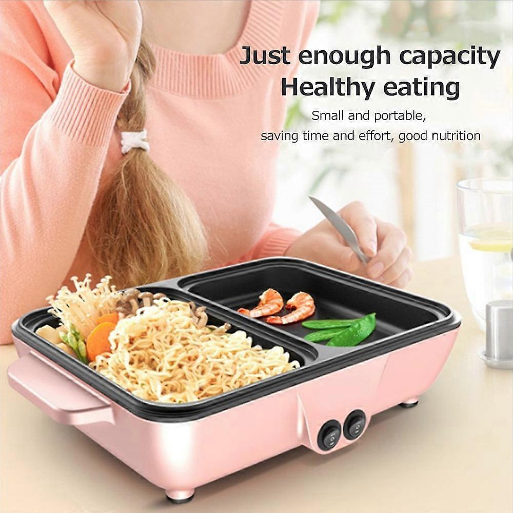 Electric Grill Pan 2 Speed Household Multifunctional Small 2L Hot Pot ...