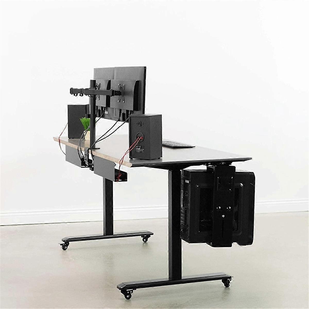 Under Desk Cable Management Tray Hanging Cord Manager Power Strap ...