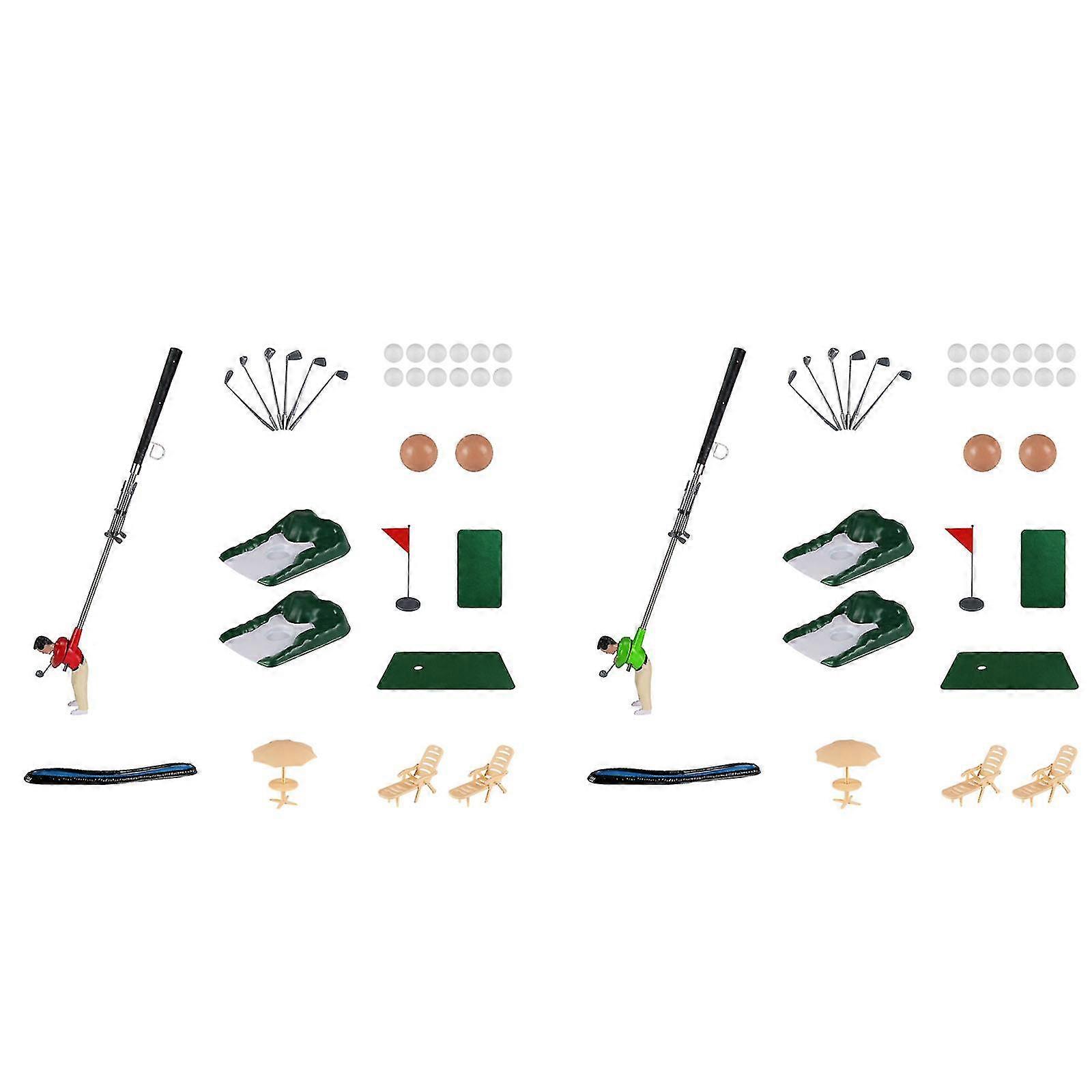 Mini Indoor Golf Game, Funny Tiny Golfer, Mini Golfing Man For Kids Men ...